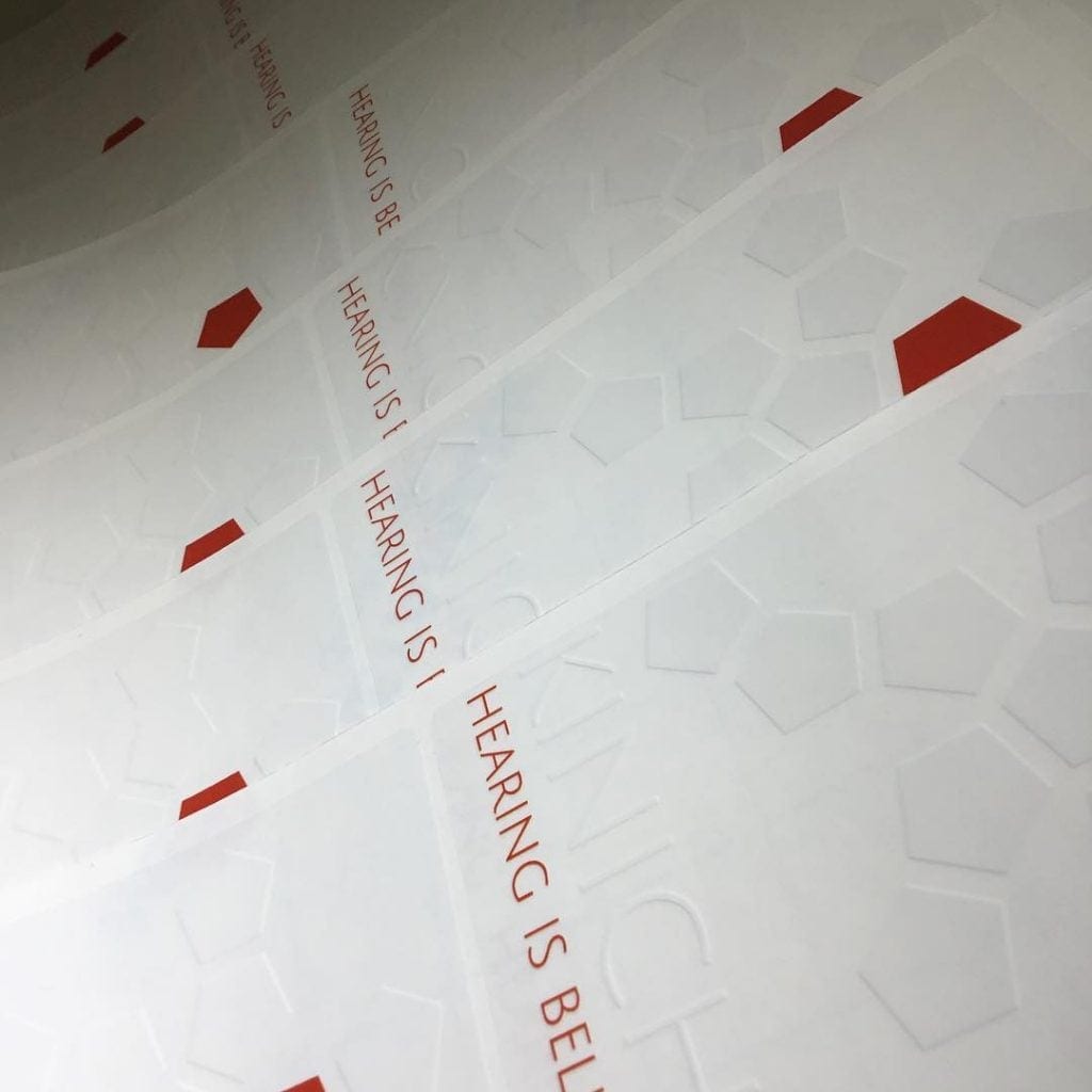 Logo stickers, custom printed to show off your brand