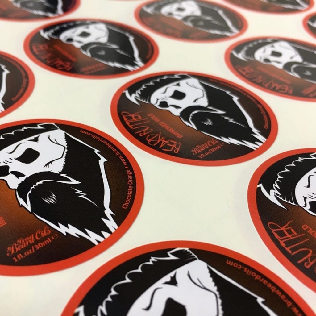 Beard Oil Labels - Printed in the UK, Fast Turnaround