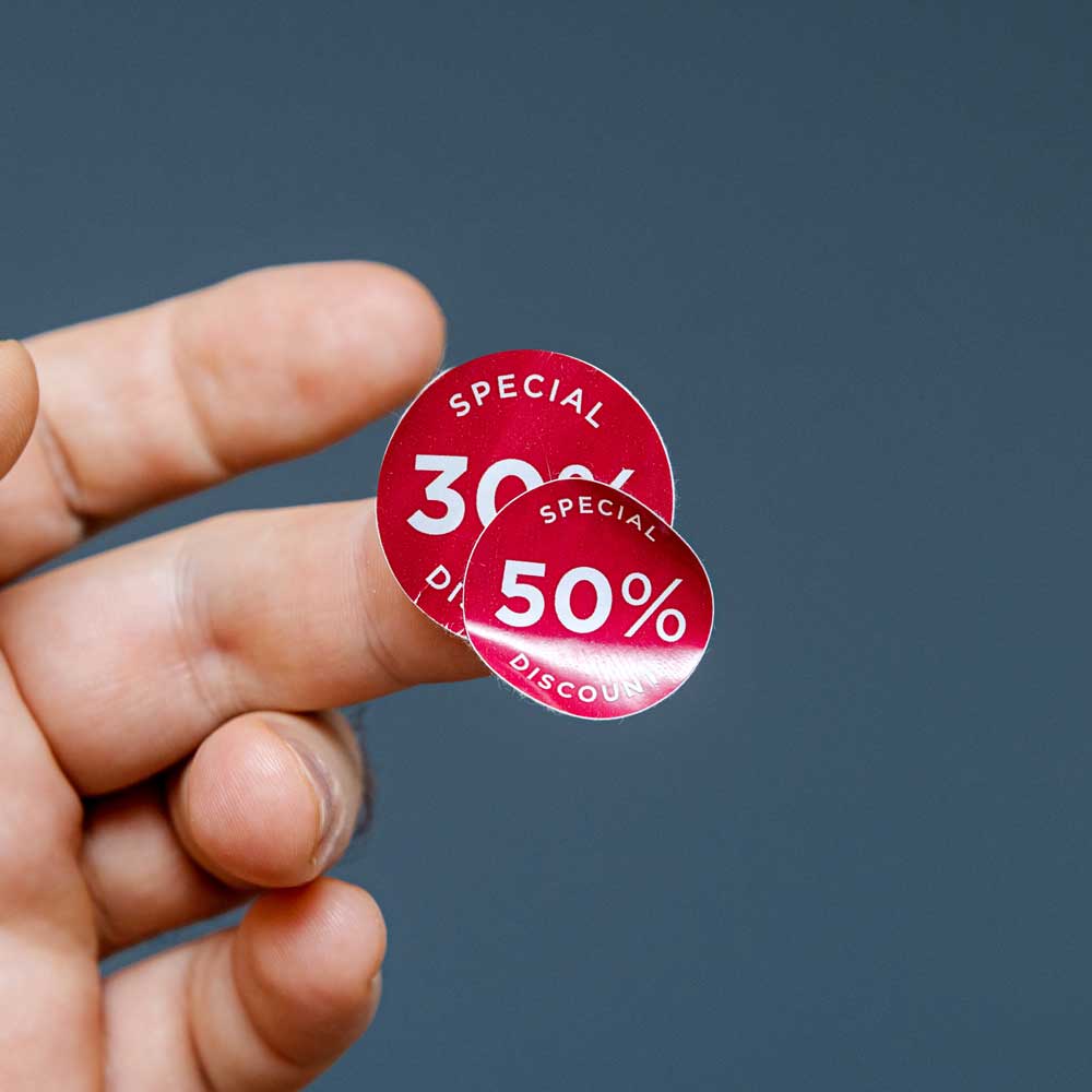 Retail Price Labels - Printed in the UK, Fast Turnaround