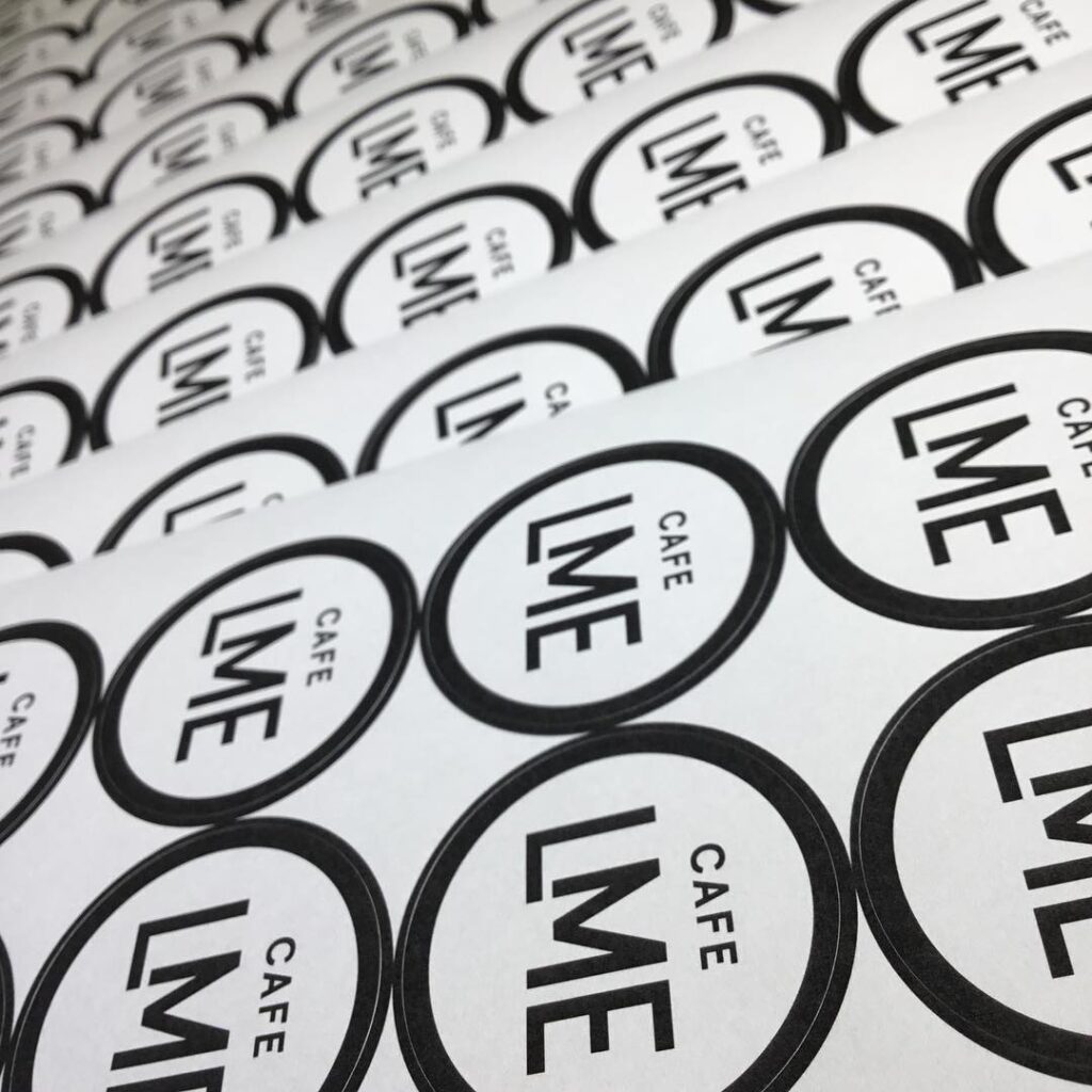 Cafe Labels - Cost effective, recycled labels ideal for advertising